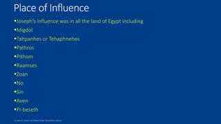 God's Leadership Model - Part 2 - Joseph of Egypt | PPT