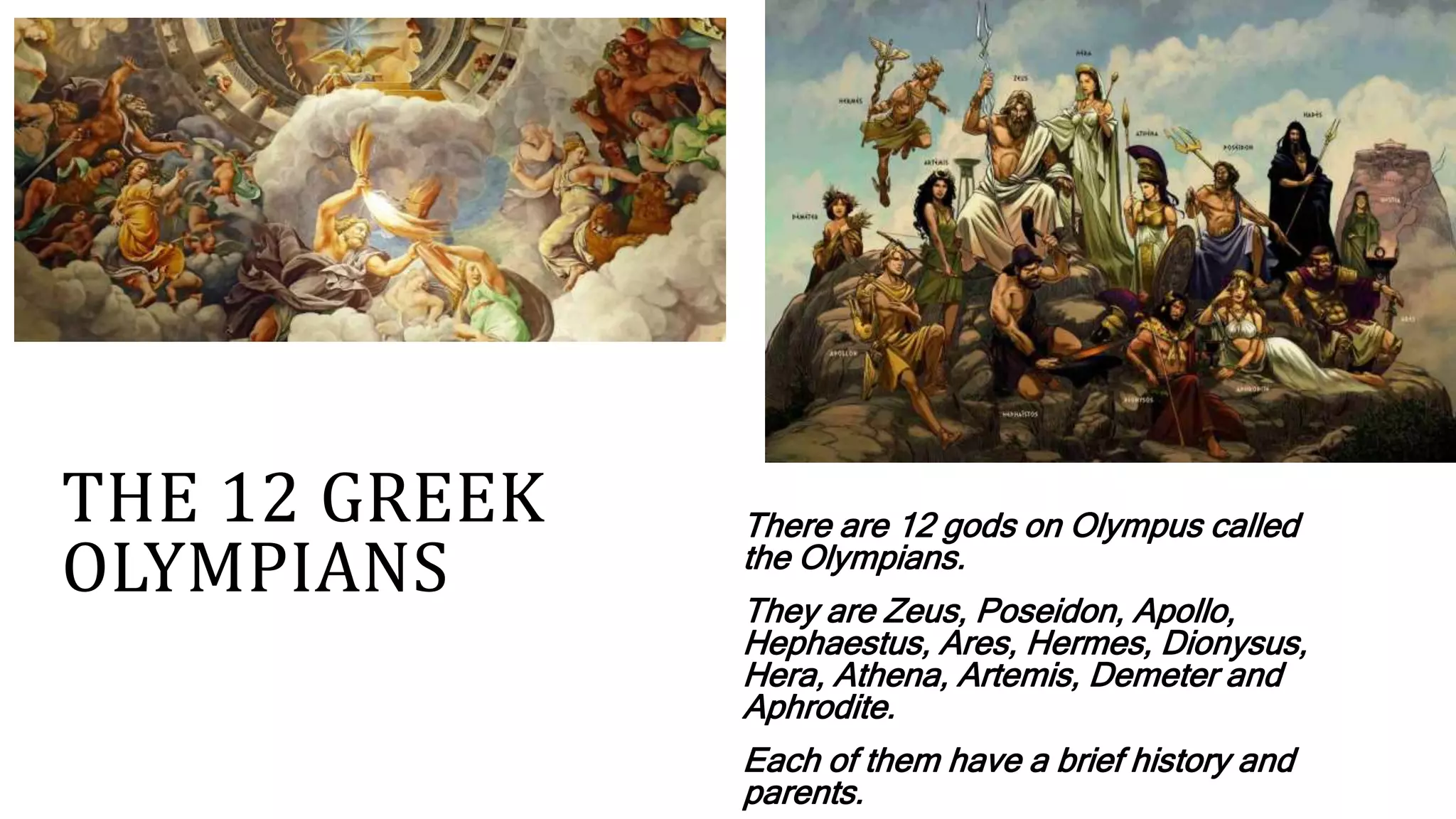 Gods of olympus | PPTX