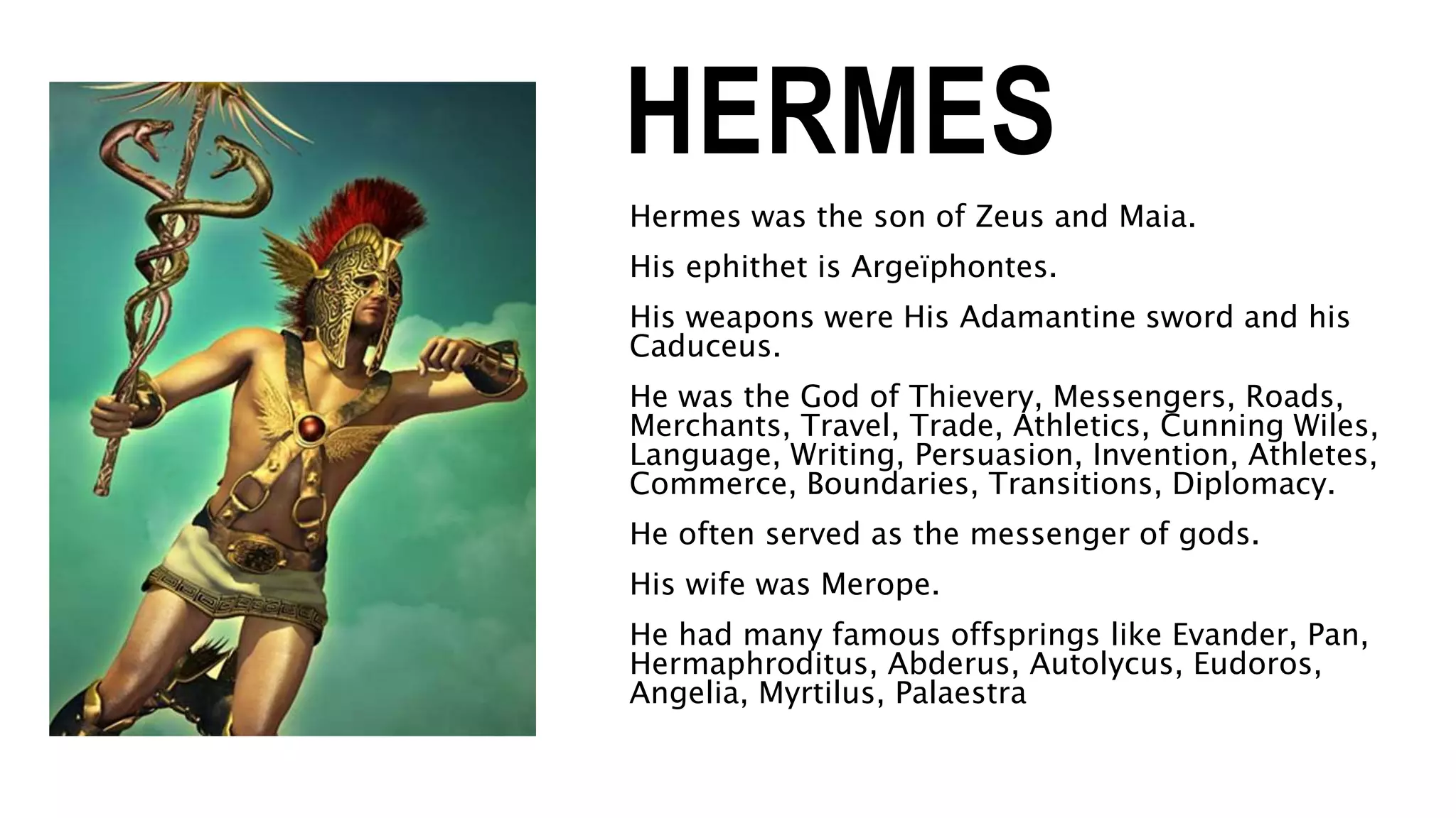 Gods of olympus | PPTX