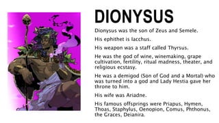 Gods of olympus | PPTX