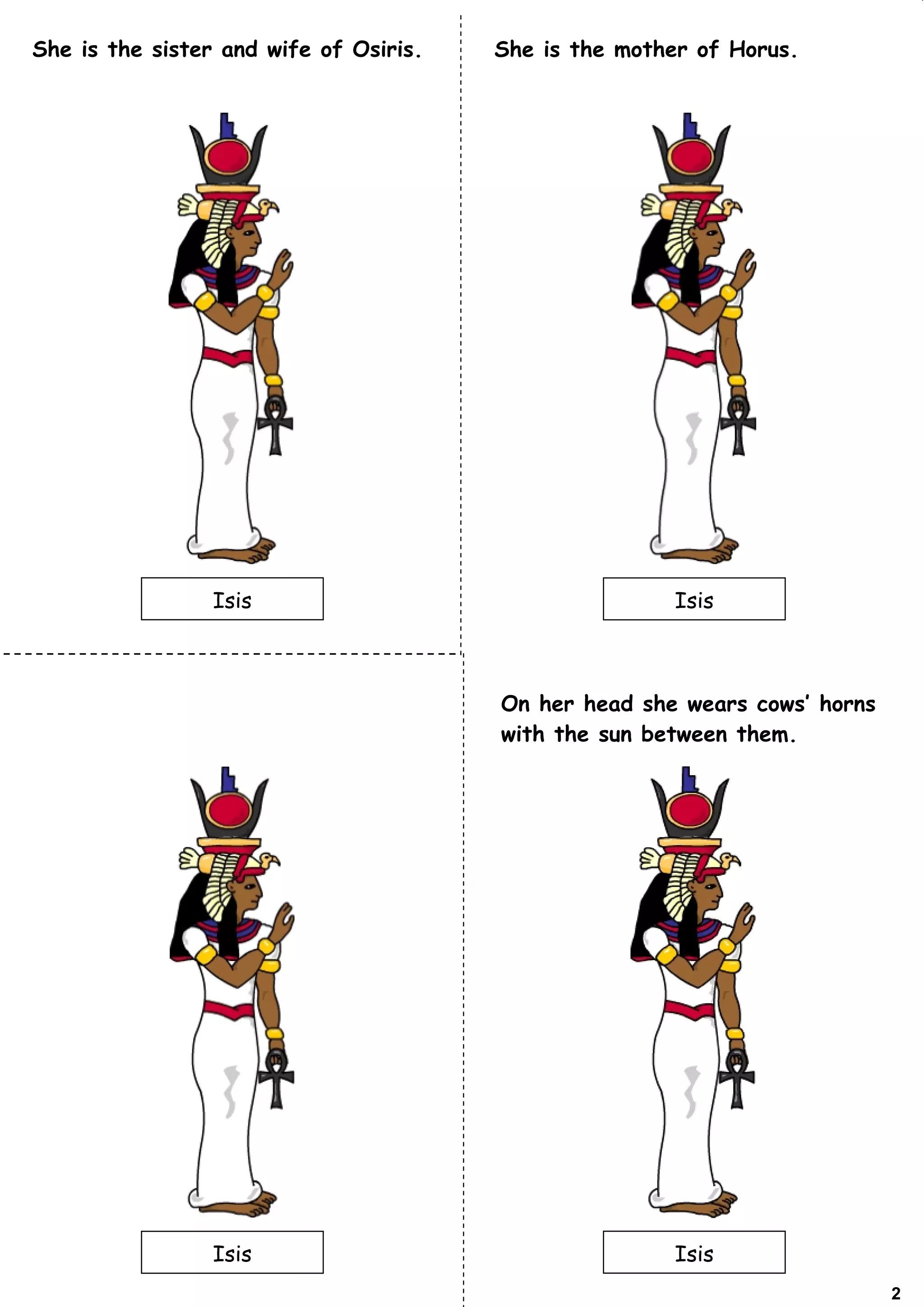Gods of the ancient egyptians worksheet | PDF
