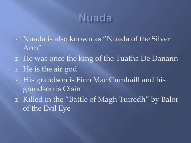 Gods of the tuatha de danann | PPT