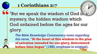 God's plan before time began | PDF