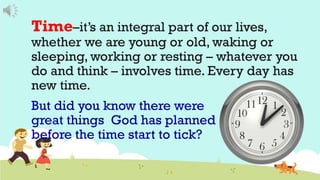 God's plan before time began | PDF