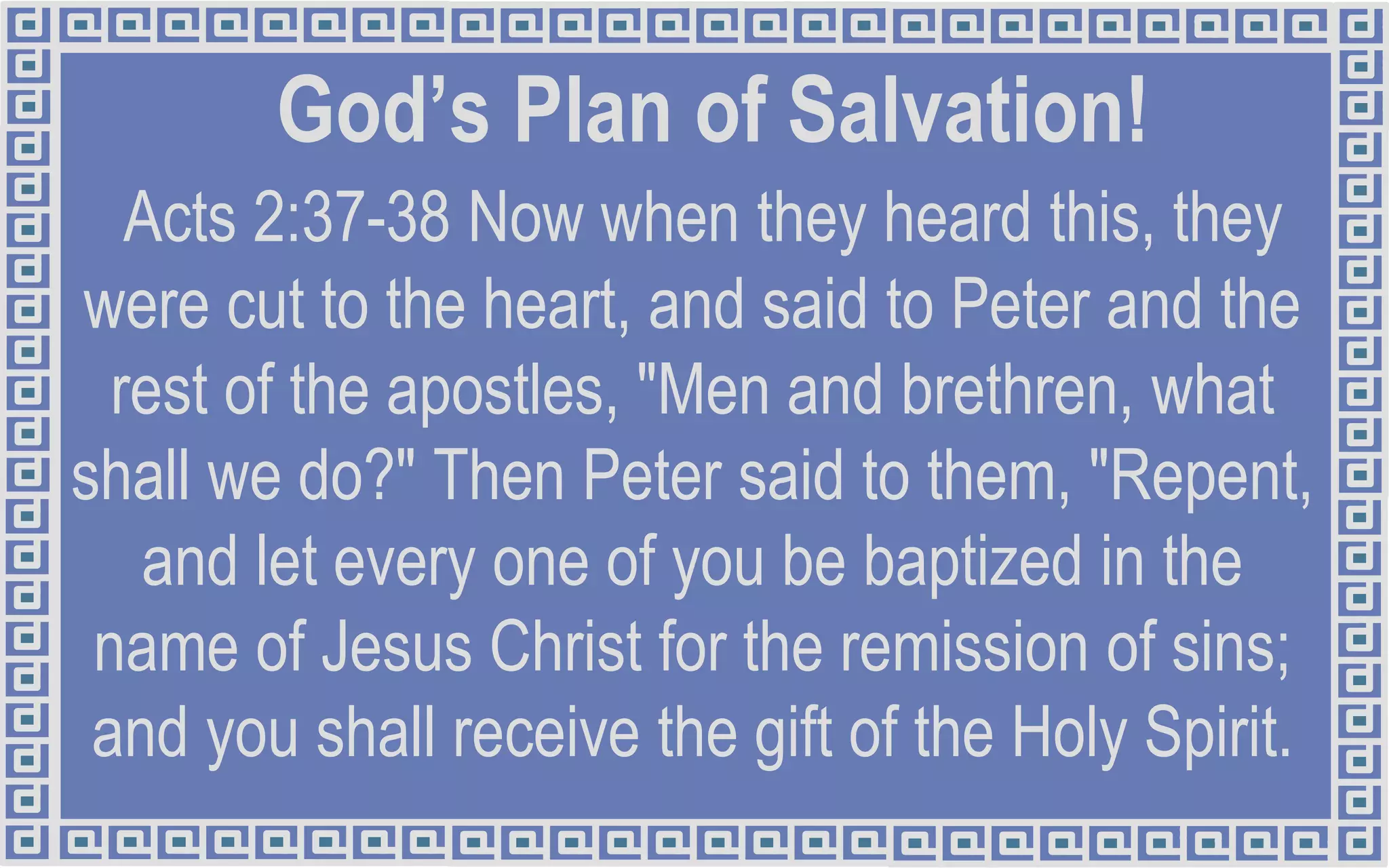 God's plan of salvation! | PPTX