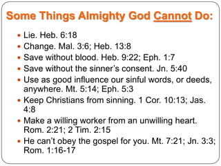 God's power limited & unlimited | PPTX