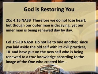 God's Power of Restoration | PPTX