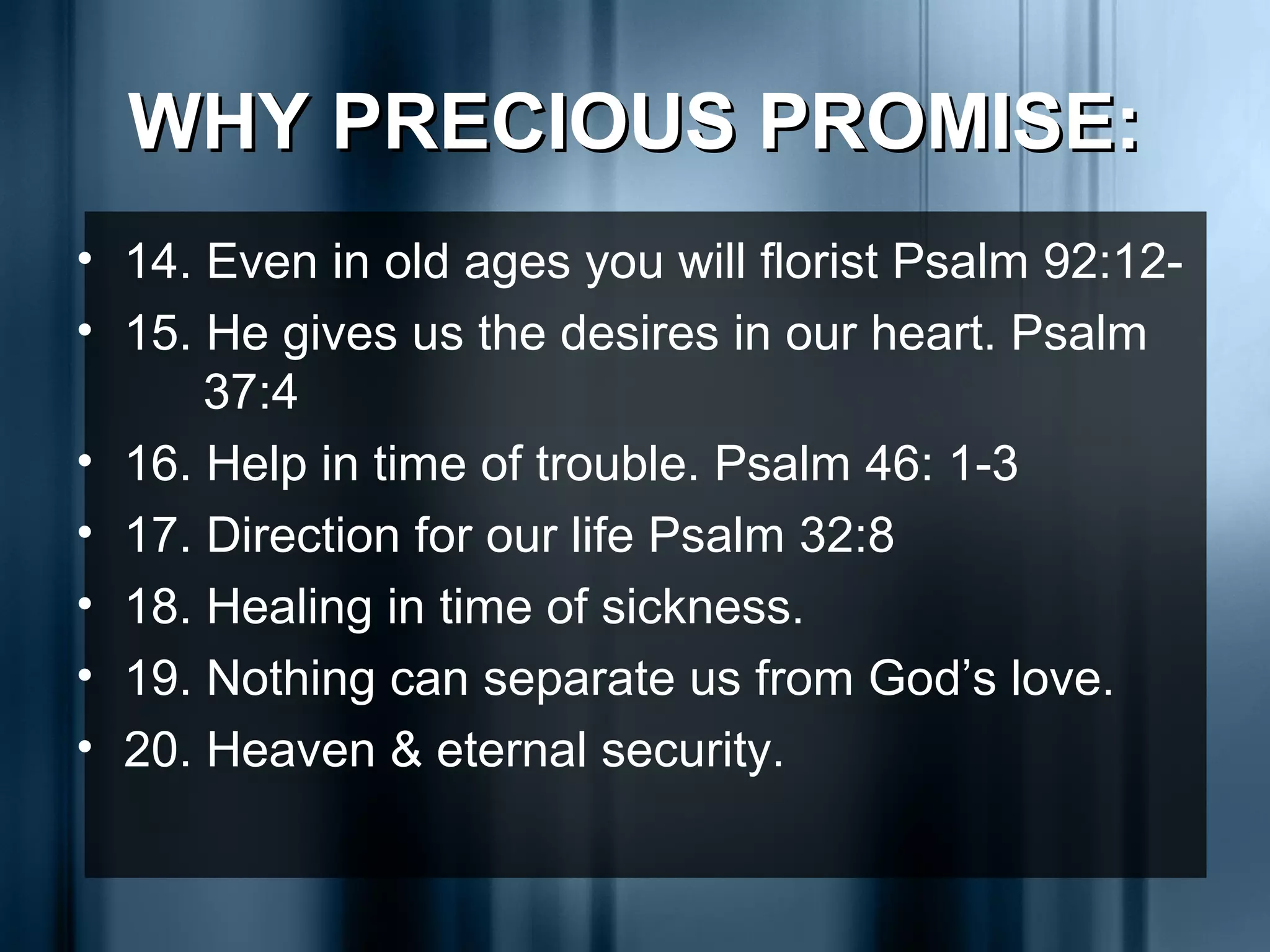 God’s Precious Promises | PPT