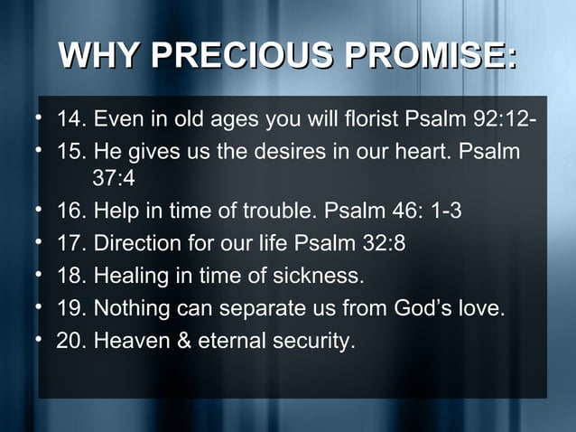 God’s Precious Promises | PPT | Christianity | Religion & Spirituality