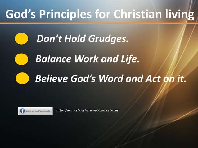 God's Principles for Christian Living | PPTX | Christianity | Religion ...