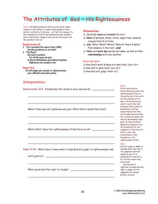 God's righteousness | PDF