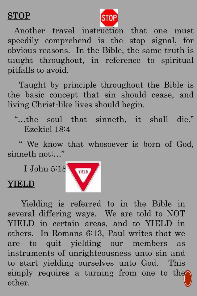 God's road signs | PPTX