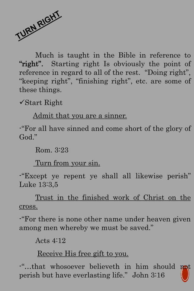 God's road signs | PPTX