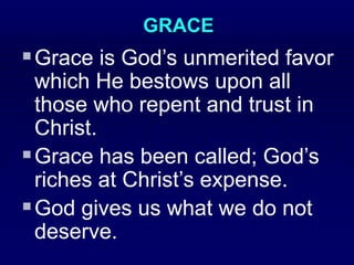 God's Salvation through grace and lawsss | PPT