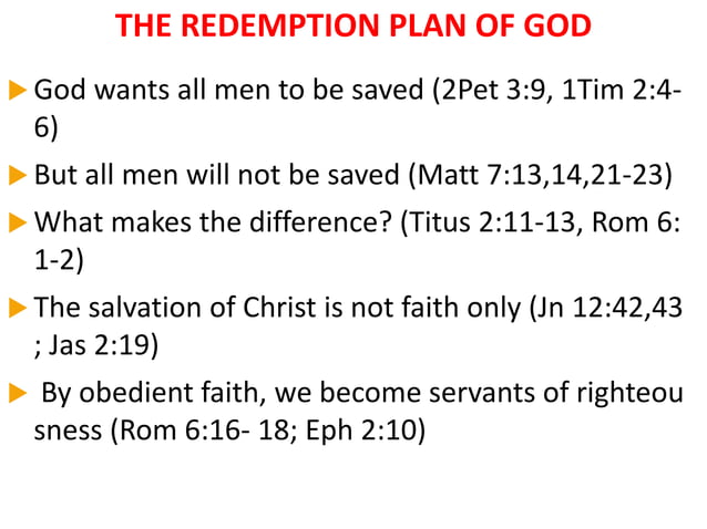 God's saving plan for man kind to eternity | PPT