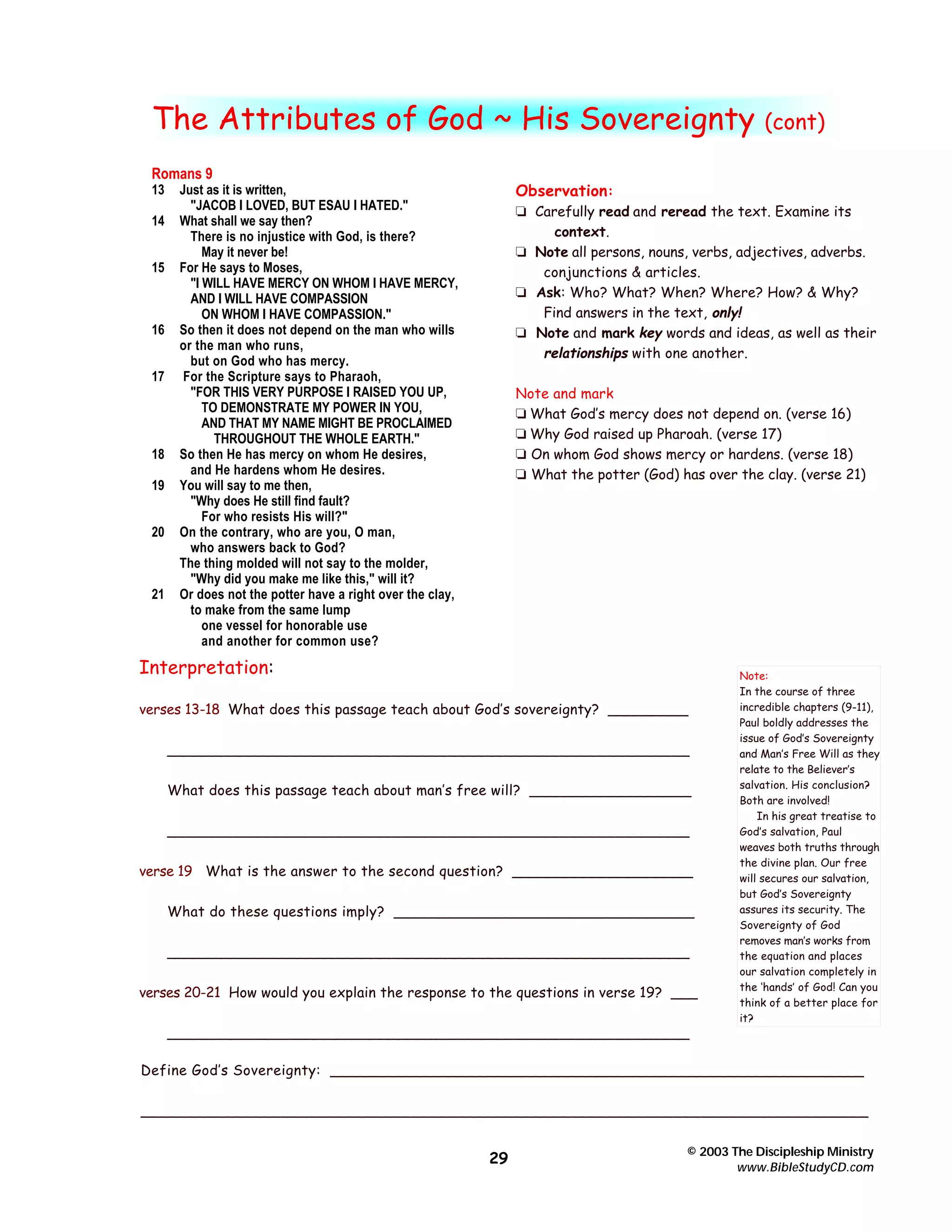 God's sovereignty | PDF | Christianity | Religion & Spirituality