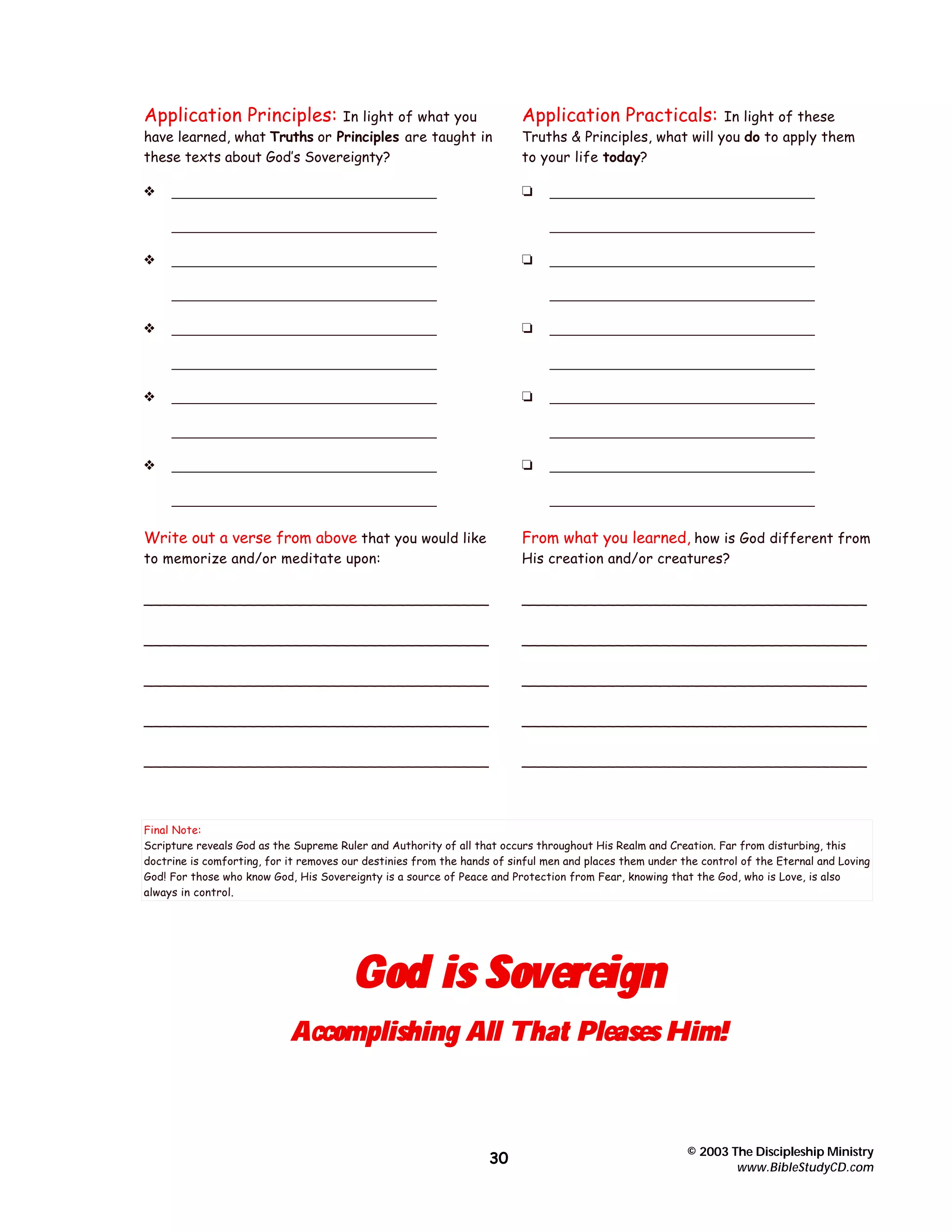 God's sovereignty | PDF | Christianity | Religion & Spirituality