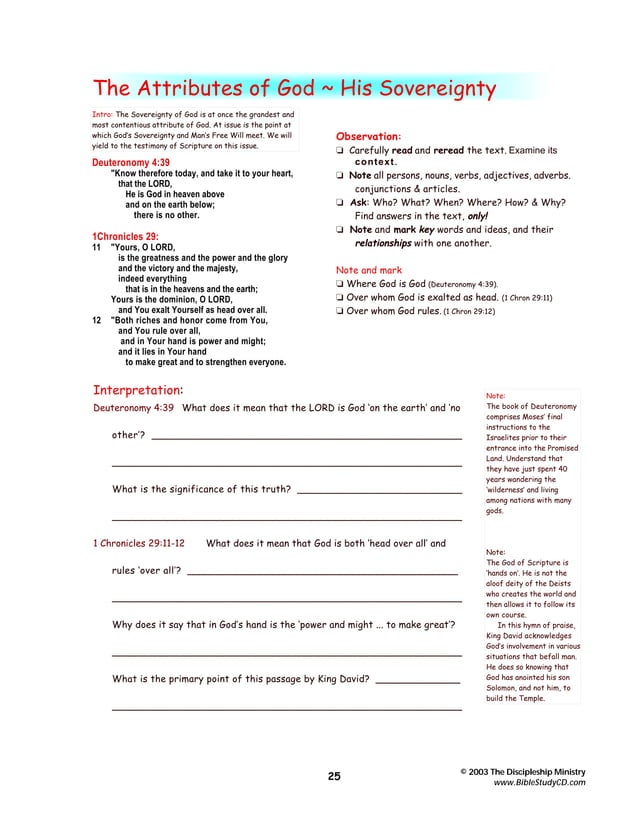 God's sovereignty | PDF | Christianity | Religion & Spirituality