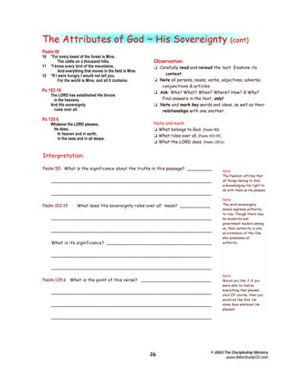 God's sovereignty | PDF