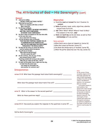 God's sovereignty | PDF | Christianity | Religion & Spirituality