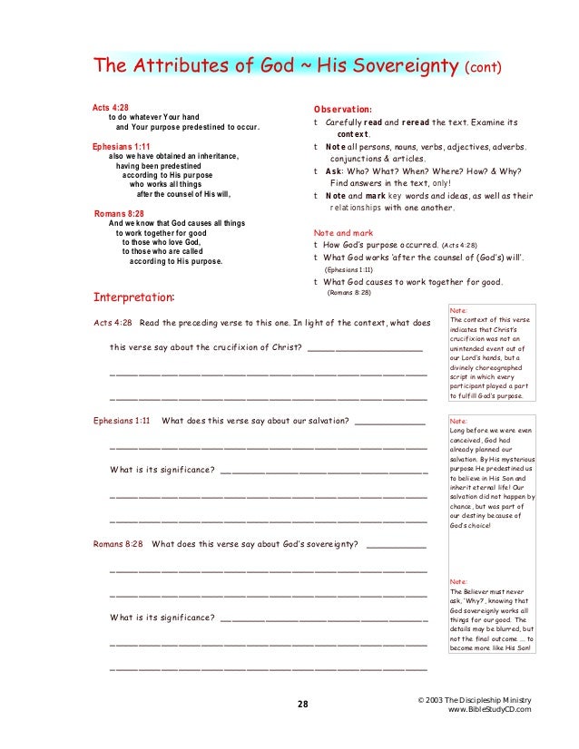 God's sovereignty