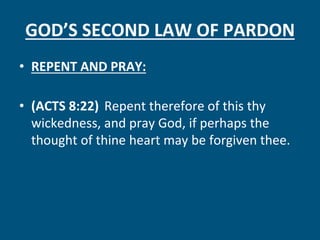 GOD'S TWO LAWS OF PARDON | PPTX