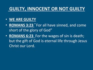 GOD'S TWO LAWS OF PARDON | PPTX