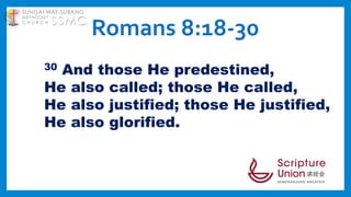 God's ultimate purpose rom8 18 30 | PDF