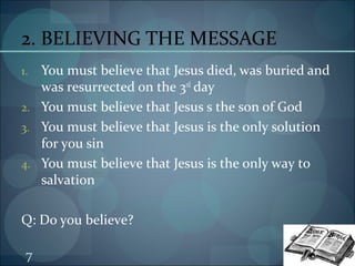 God's way of salvation | PPT