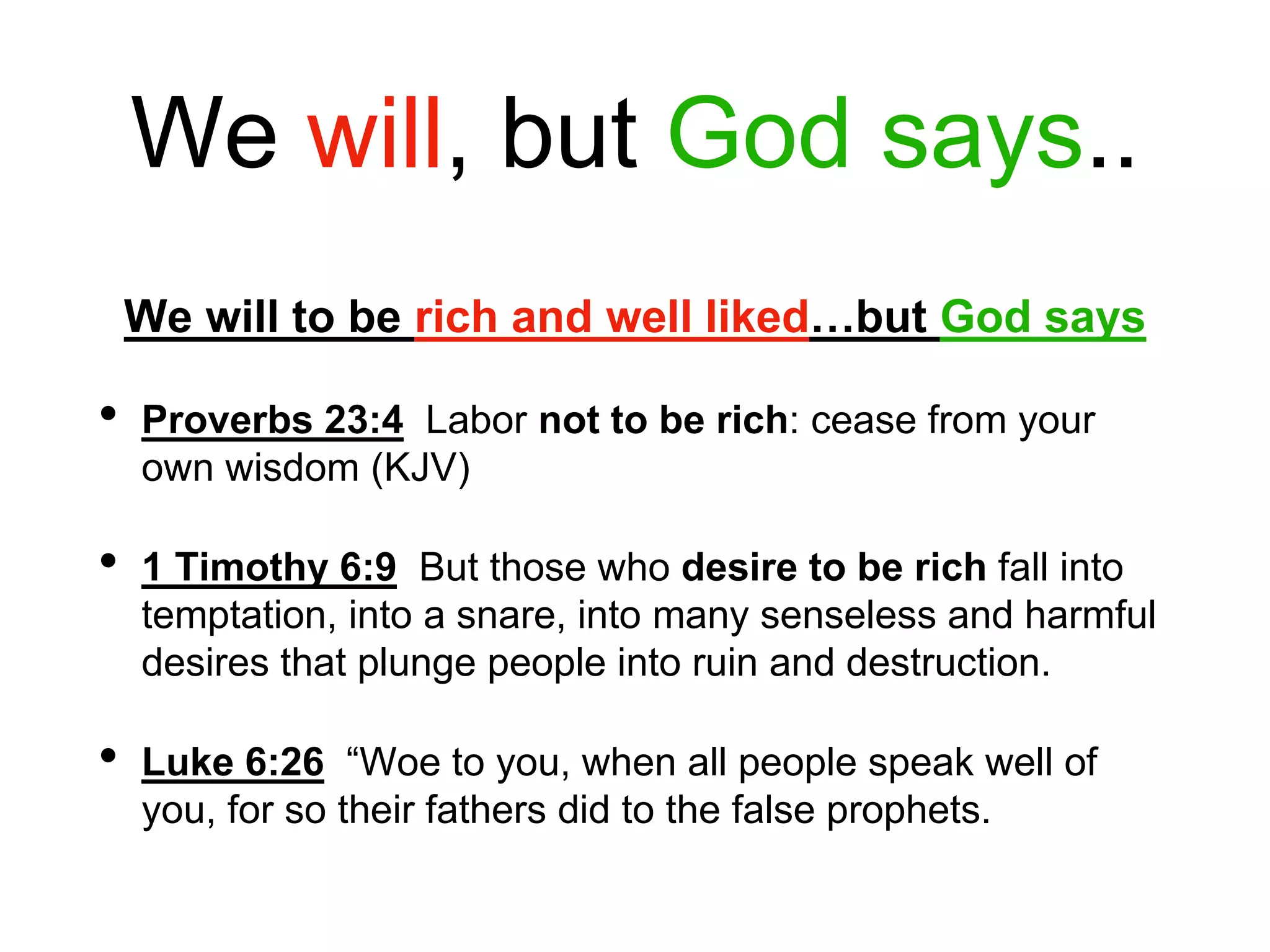 God's will vs. My will | PPTX