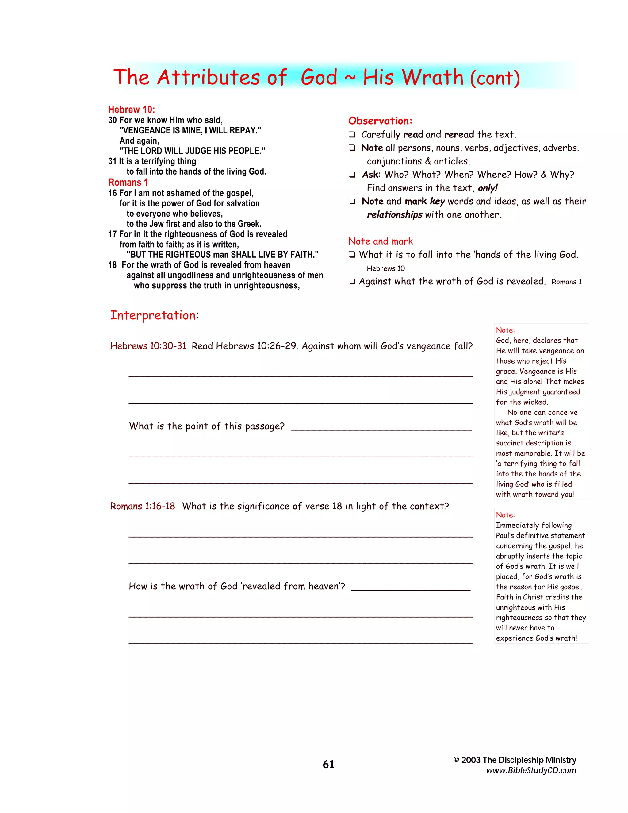God's wrath | PDF