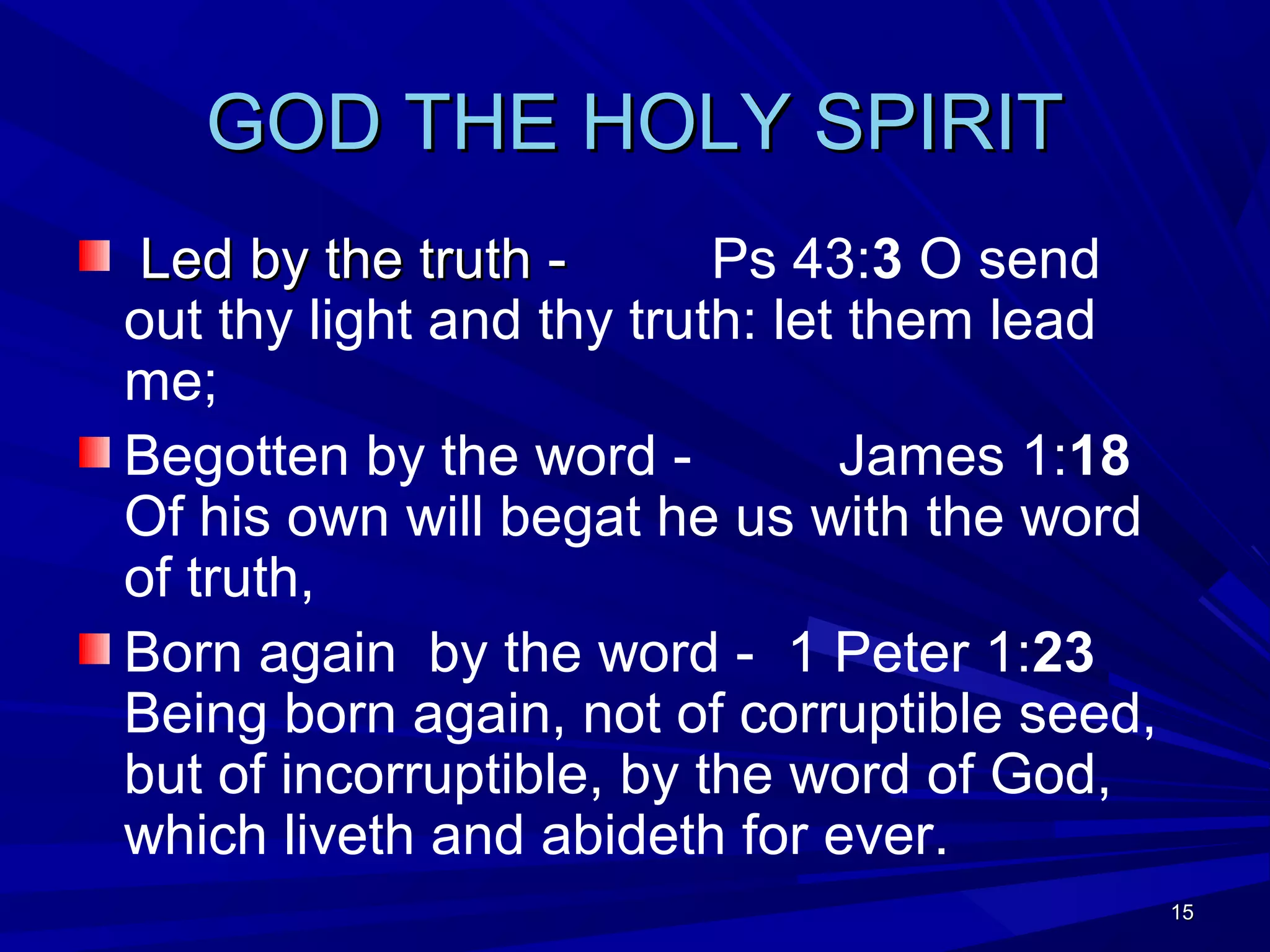 God the Holy Spirit | PPT