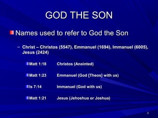 Godthe son | PPT