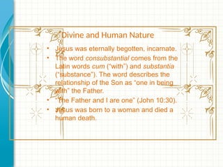 Understanding Jesus Christ: The Divine Son and Savior of Humanity | PPTX