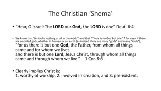 God, the Trinity, & the Divinity of Jesus | PPT