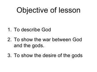 God vs. gods (Genesis 3) | PPT