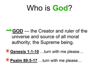 God vs. gods (Genesis 3) | PPT