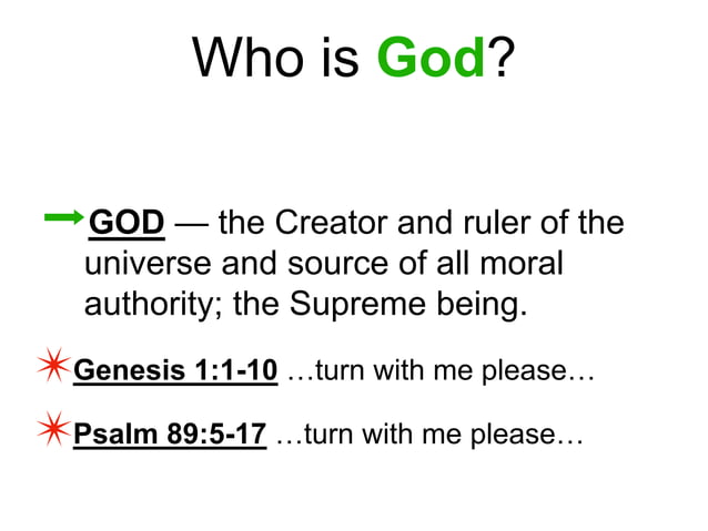 God vs. gods (Genesis 3) | PPT