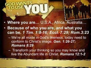 God Wants To Use You | PPT