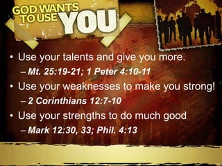 God Wants To Use You | PPT