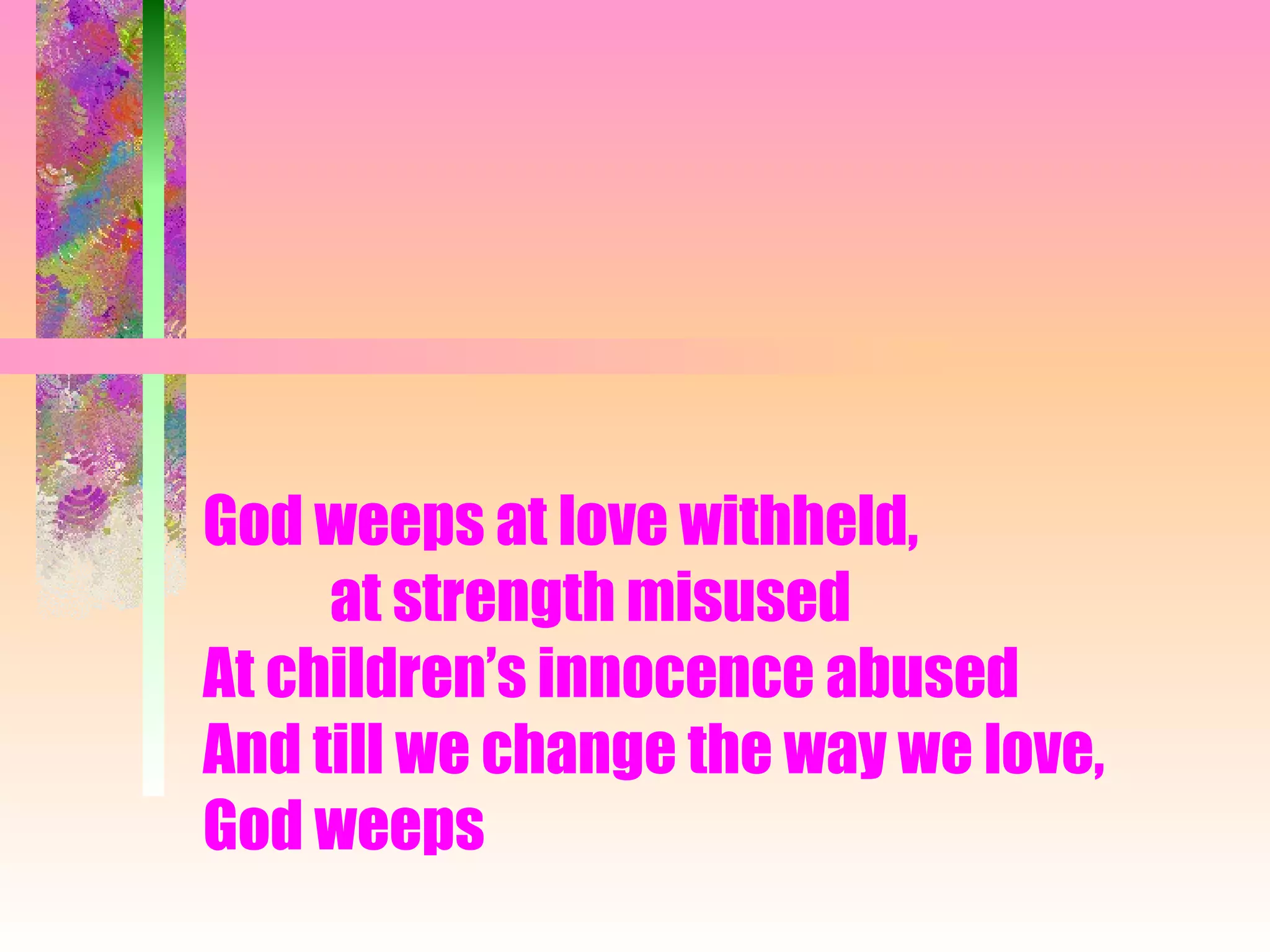 God weeps | PPS