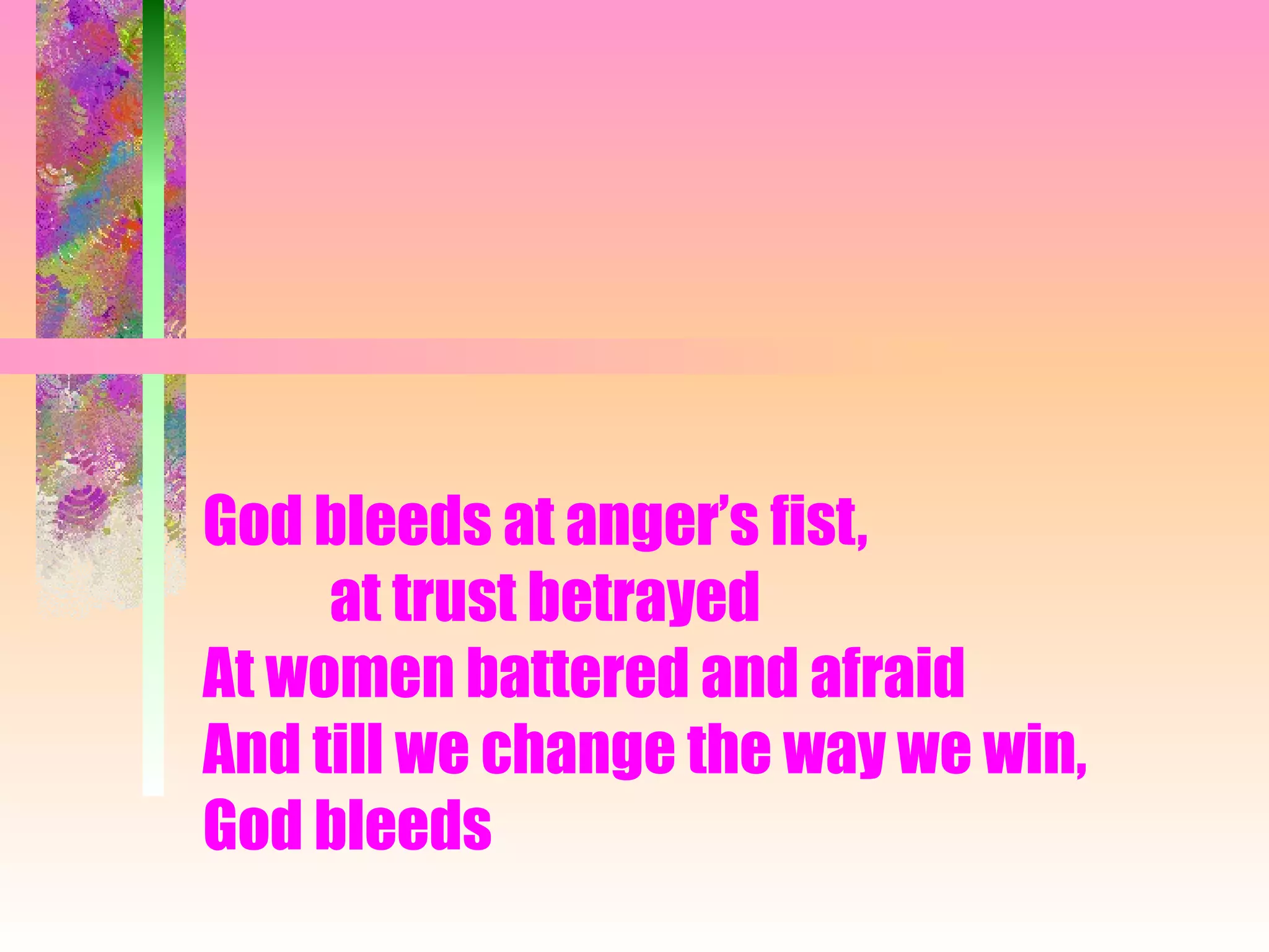 God weeps | PPS
