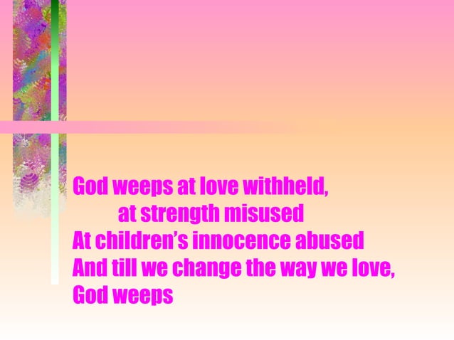 God weeps | PPS