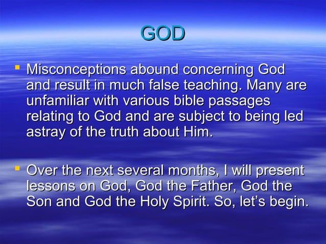 God Ppt Christianity Religion And Spirituality 7571
