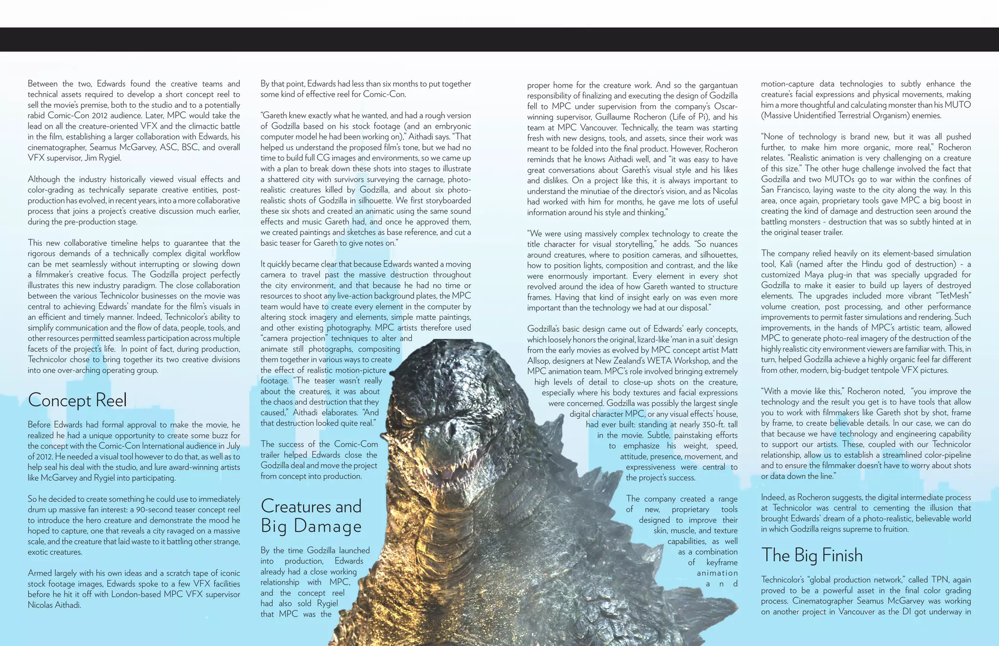 Complexity and scale conquered: the making of Godzilla - Case study ...