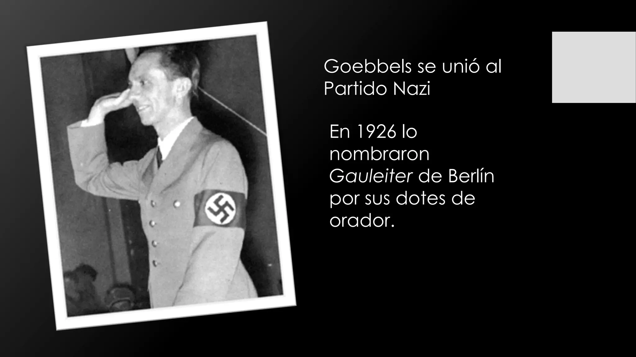 Goebbels:Propaganda Bélica | PPT
