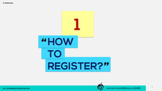 Go Ecommerce - How To Register | PDF