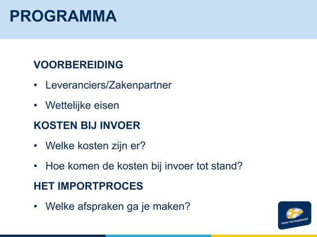 Goederen importeren hoe werkt dat? | PPT