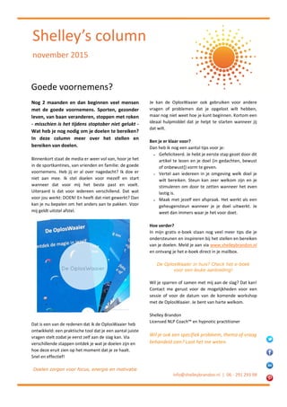 Goede voornemens shelley's column | PDF