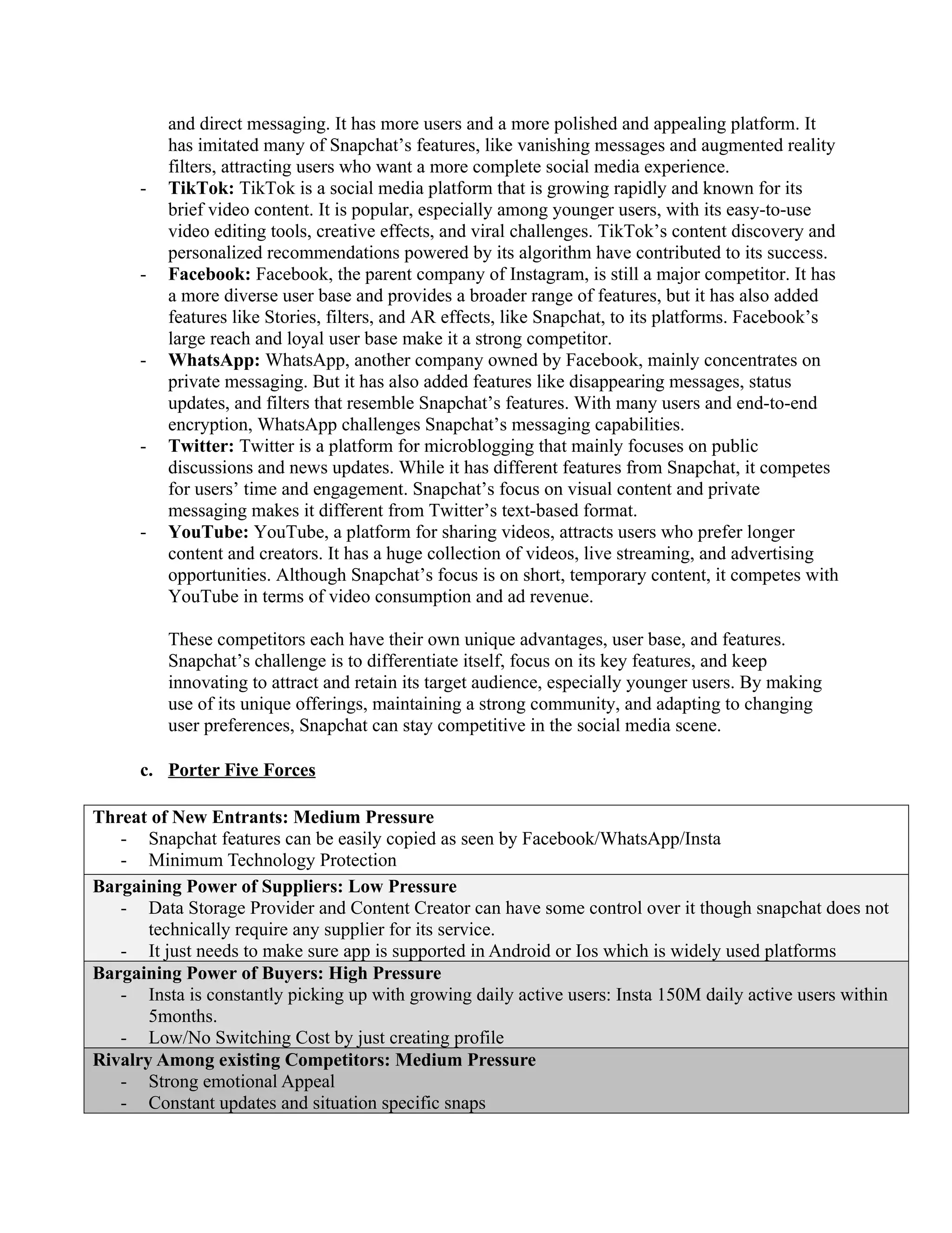 Snapchat Case Study by Kumari Warsha Goel | DOCX